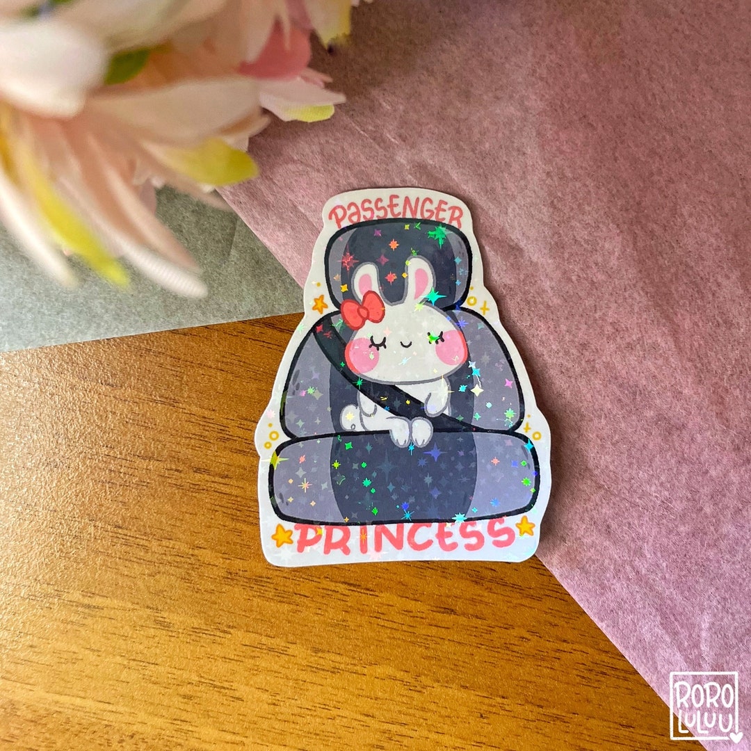Passenger Princess Sticker, Cute Bunny Sticker, Meme Sticker, Kawaii ...