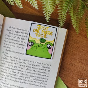 Reading Frogs Magnetic Bookmarks // Cute Frog Bookmark, Laminated ...