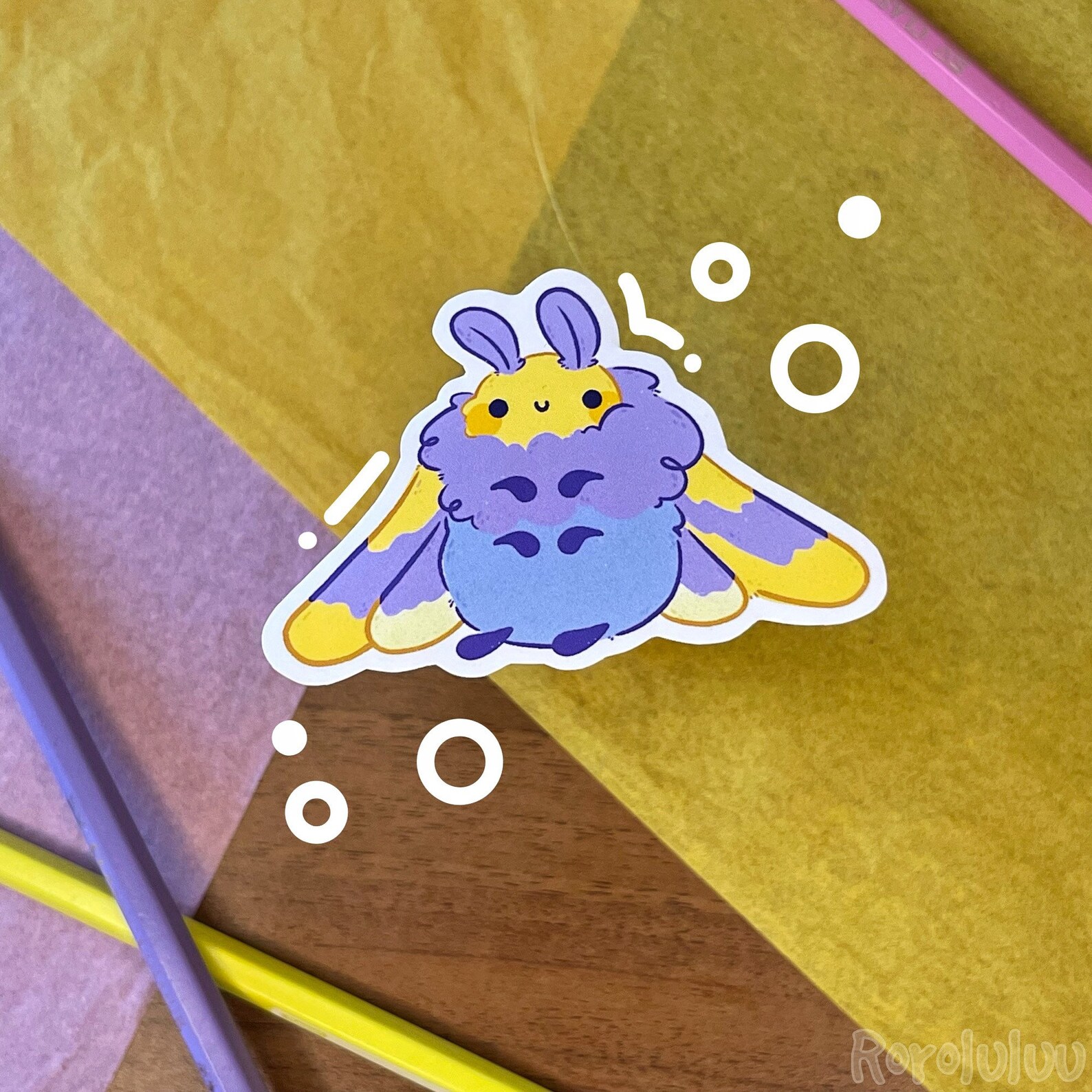 Summer Moths Stickers, Cute Maple Moth Sticker, Meme Sticker, Kawaii ...