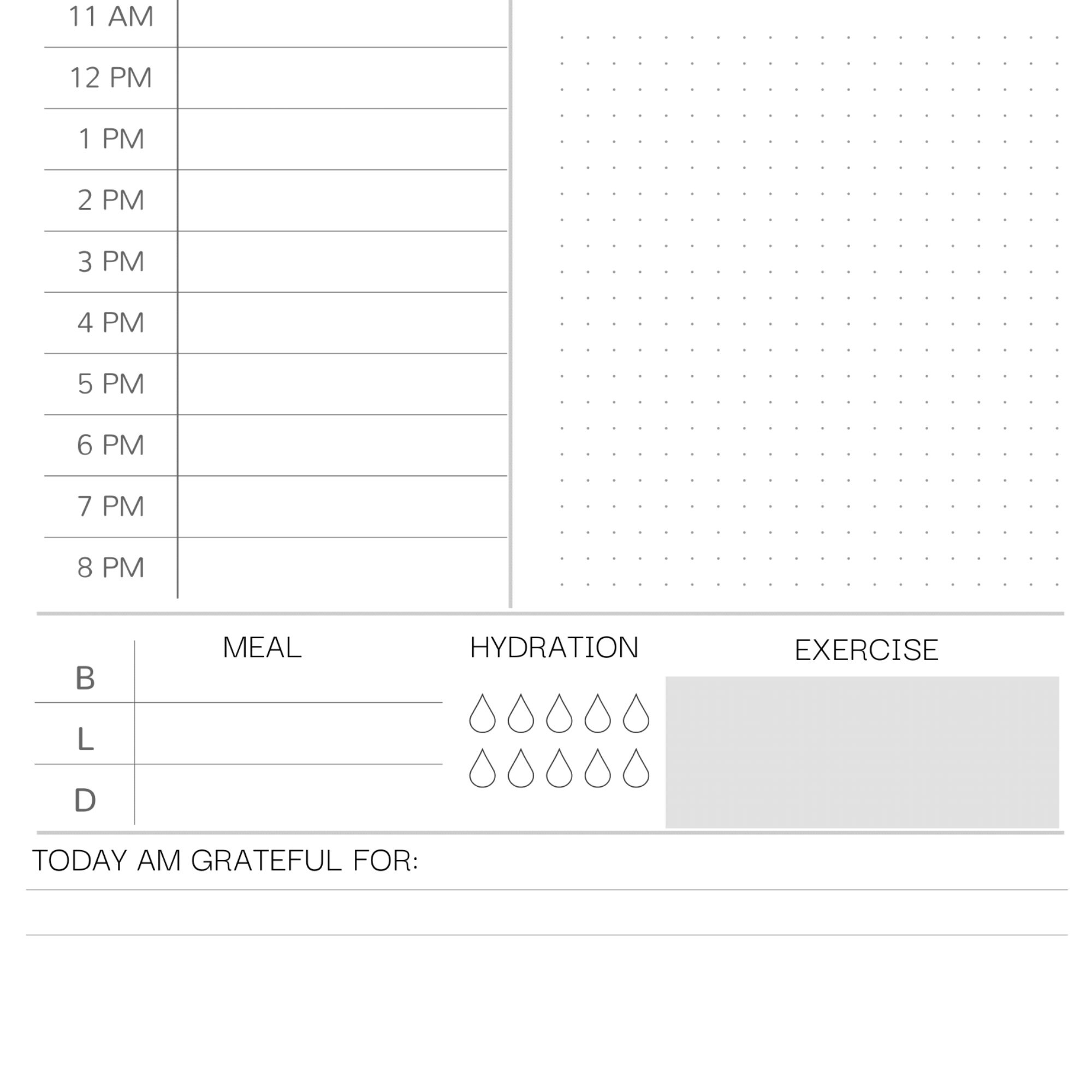 Productivity Planner Printable, Daily Productivity Planner, Weekly ...