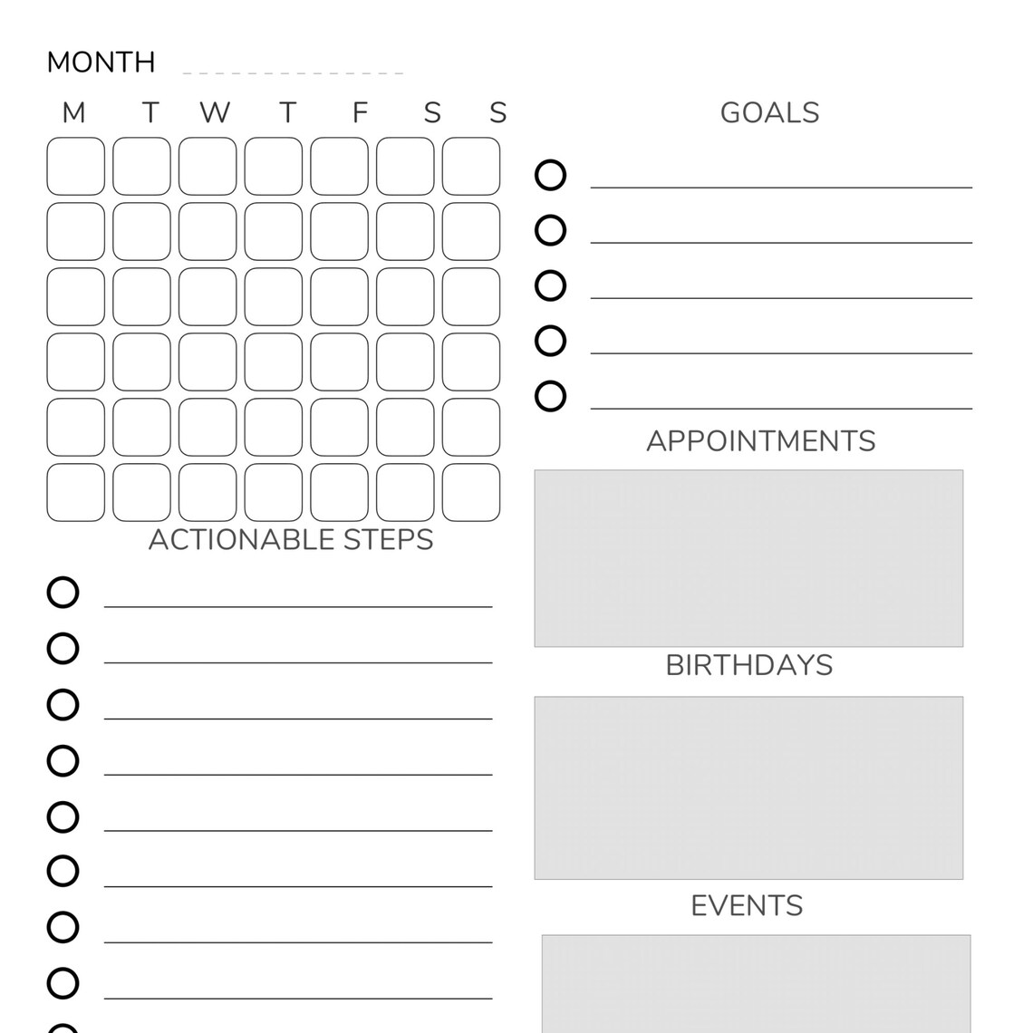 Productivity Planner Printable, Daily Productivity Planner, Weekly ...