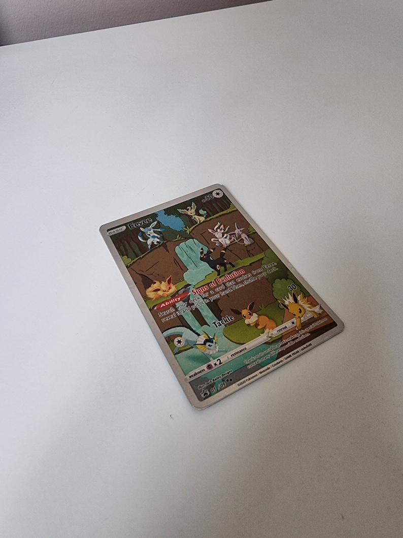 Custom Eevee Evolutions Pokemon Card - Etsy