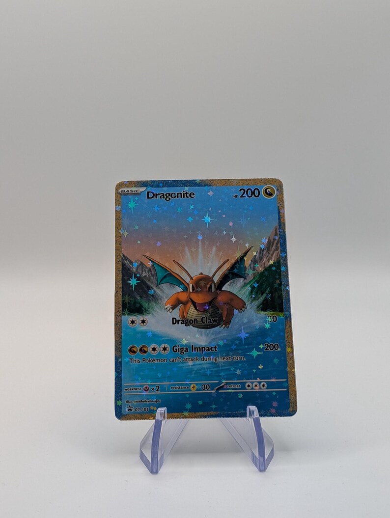 Custom Flying Dragonite Pokemon Card - Etsy