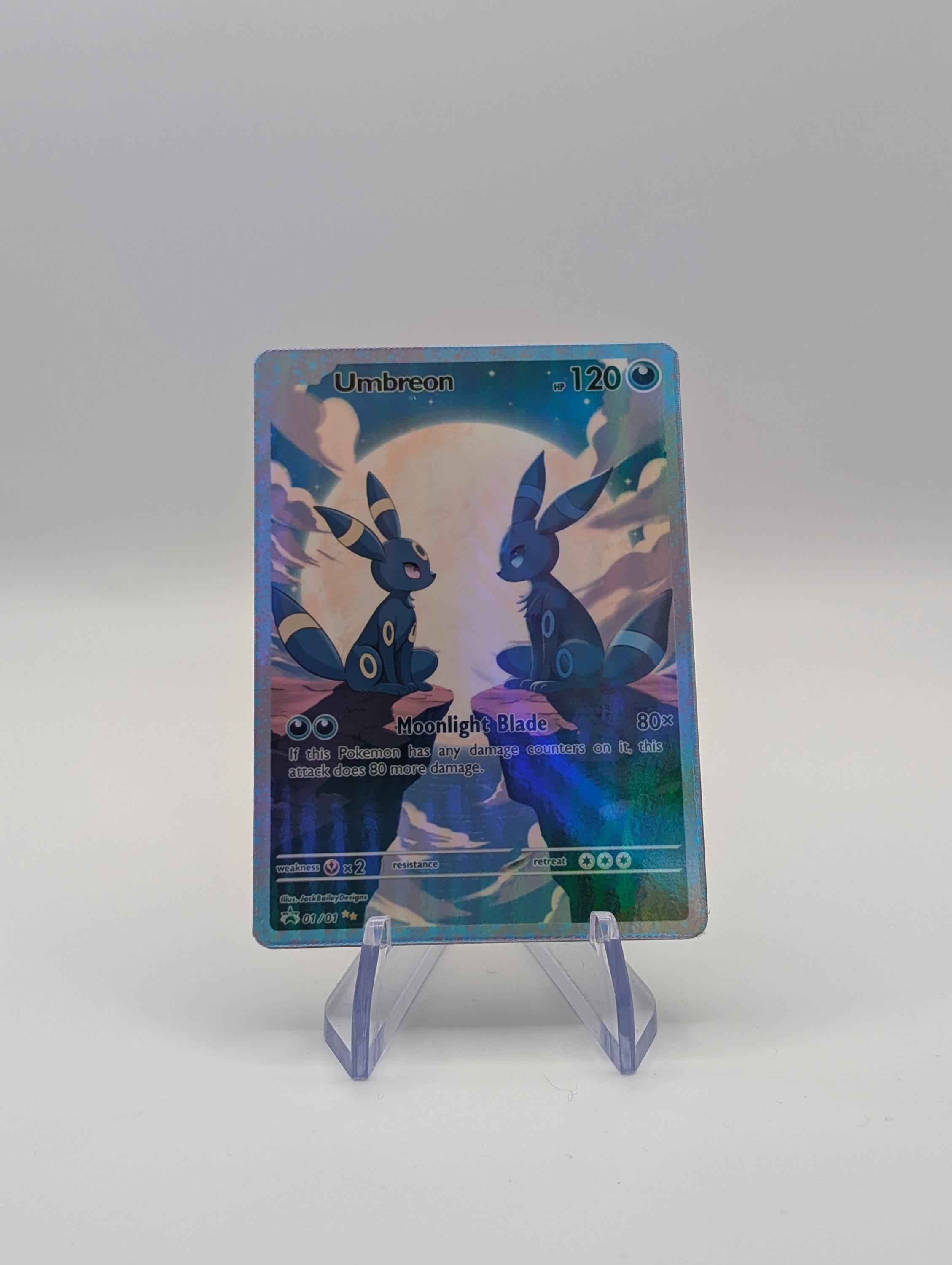 Custom Umbreon Pokémon Card - Etsy