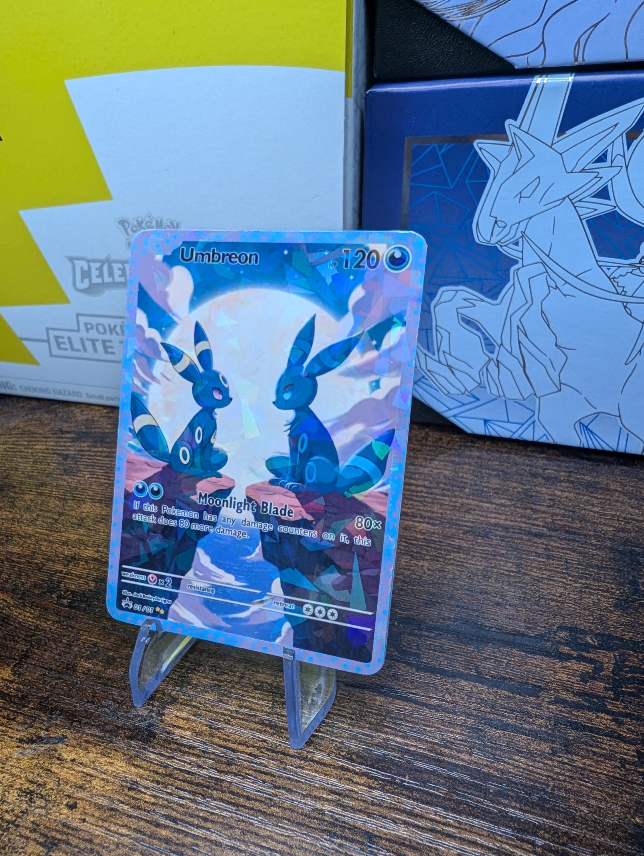 Custom Umbreon Pokémon Card - Etsy