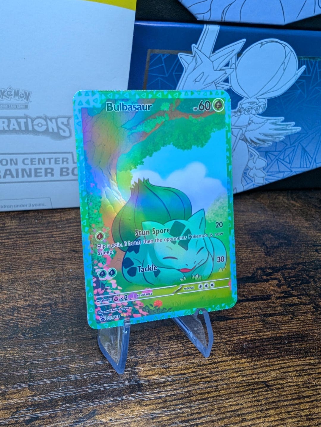 Custom Bulbasaur Pokémon Card - Etsy