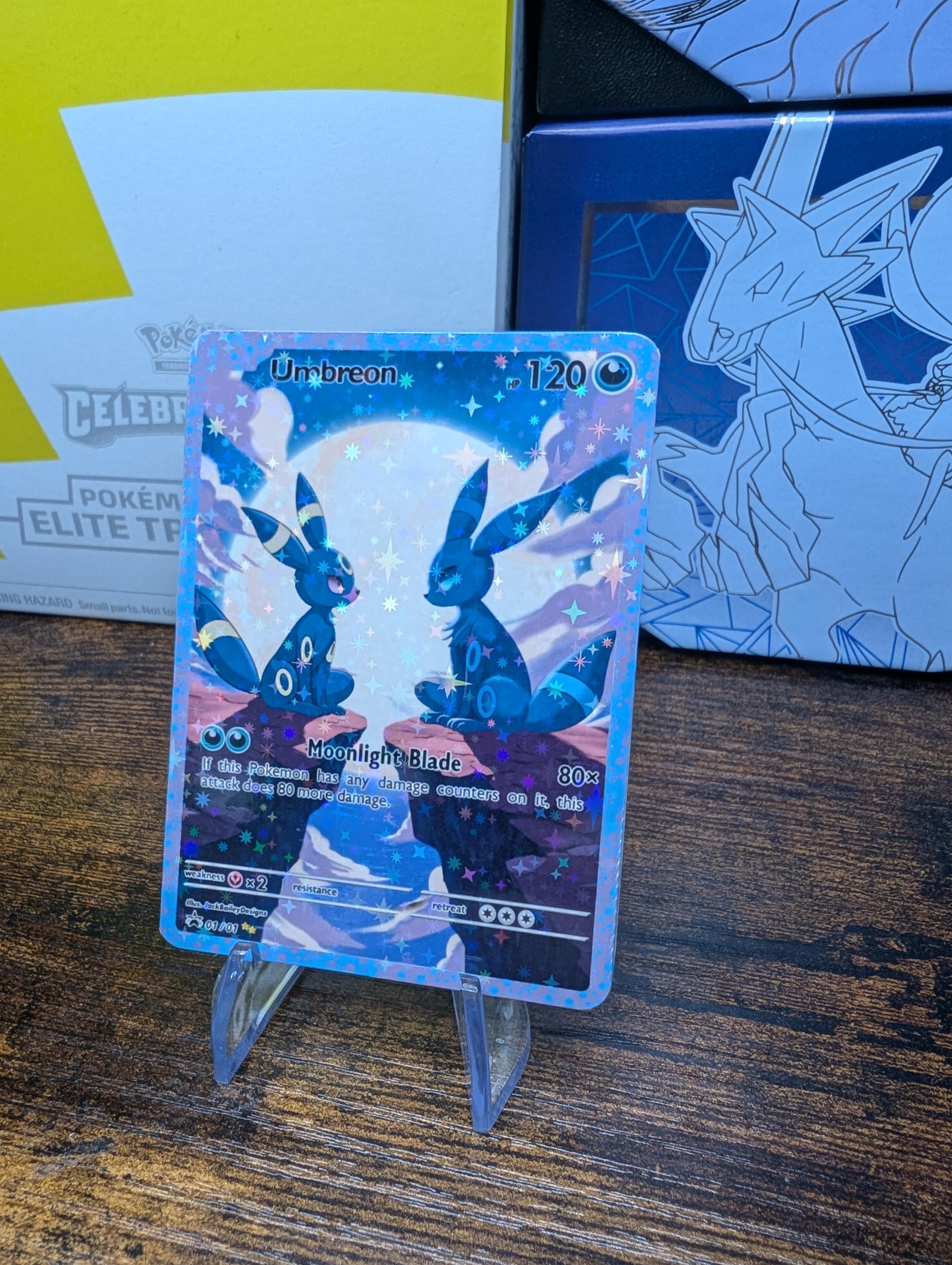 Custom Umbreon Pokémon Card - Etsy