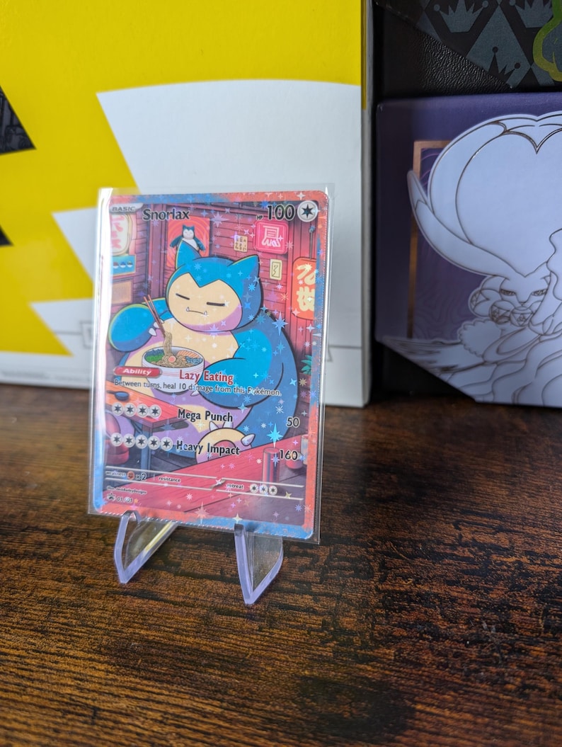 Snorlax Custom Pokemon Card - Etsy
