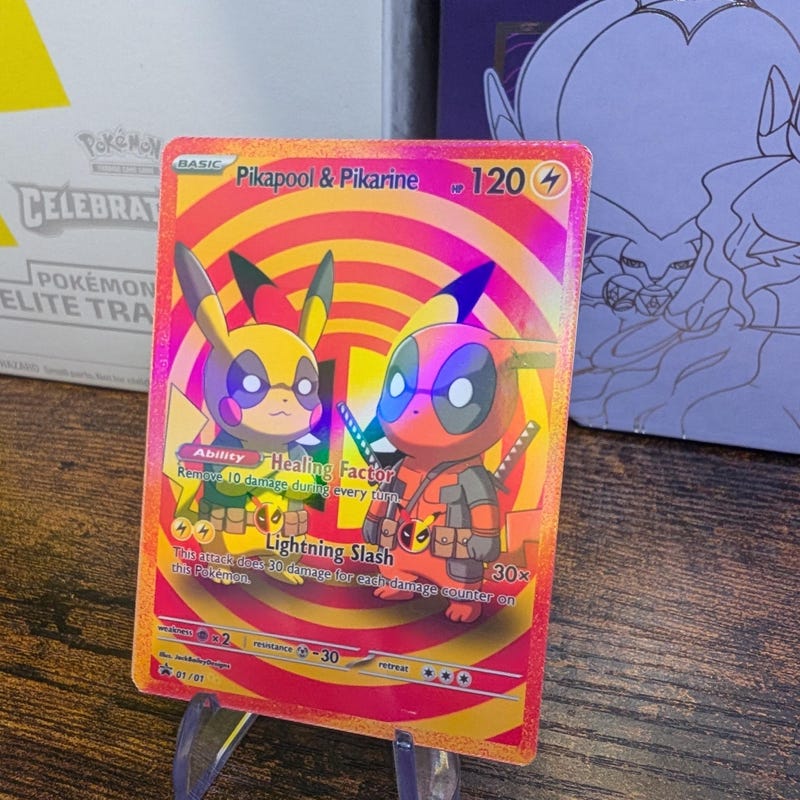 Pikachu Cosplay Cards - Etsy