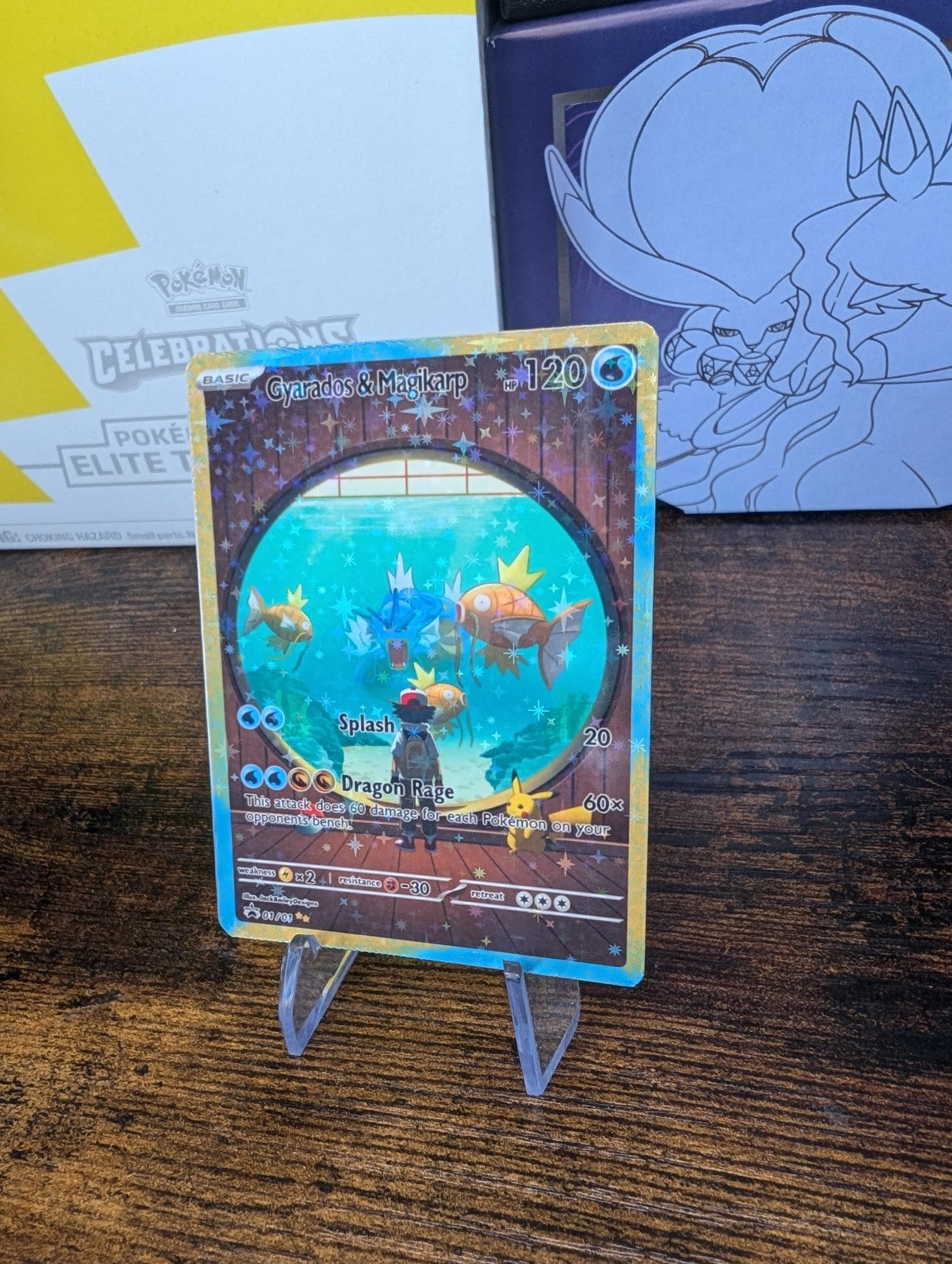 Custom Gyarados and Magikarp Pokemon Card - Etsy