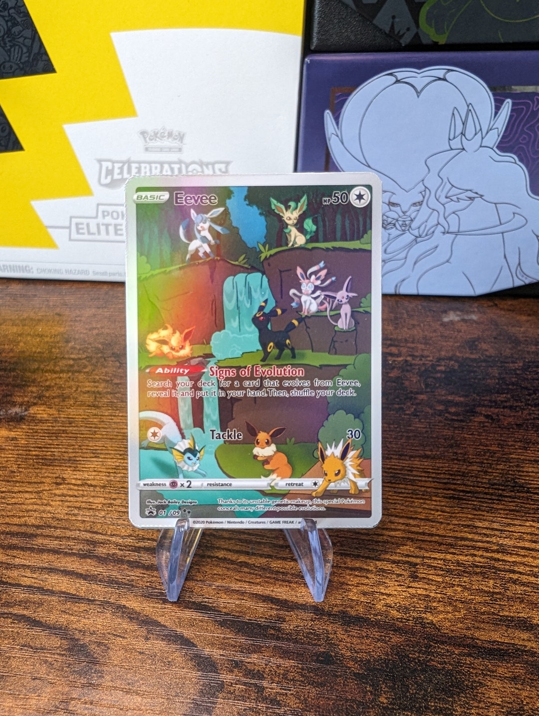 Custom Eevee Evolutions Pokemon Card - Etsy