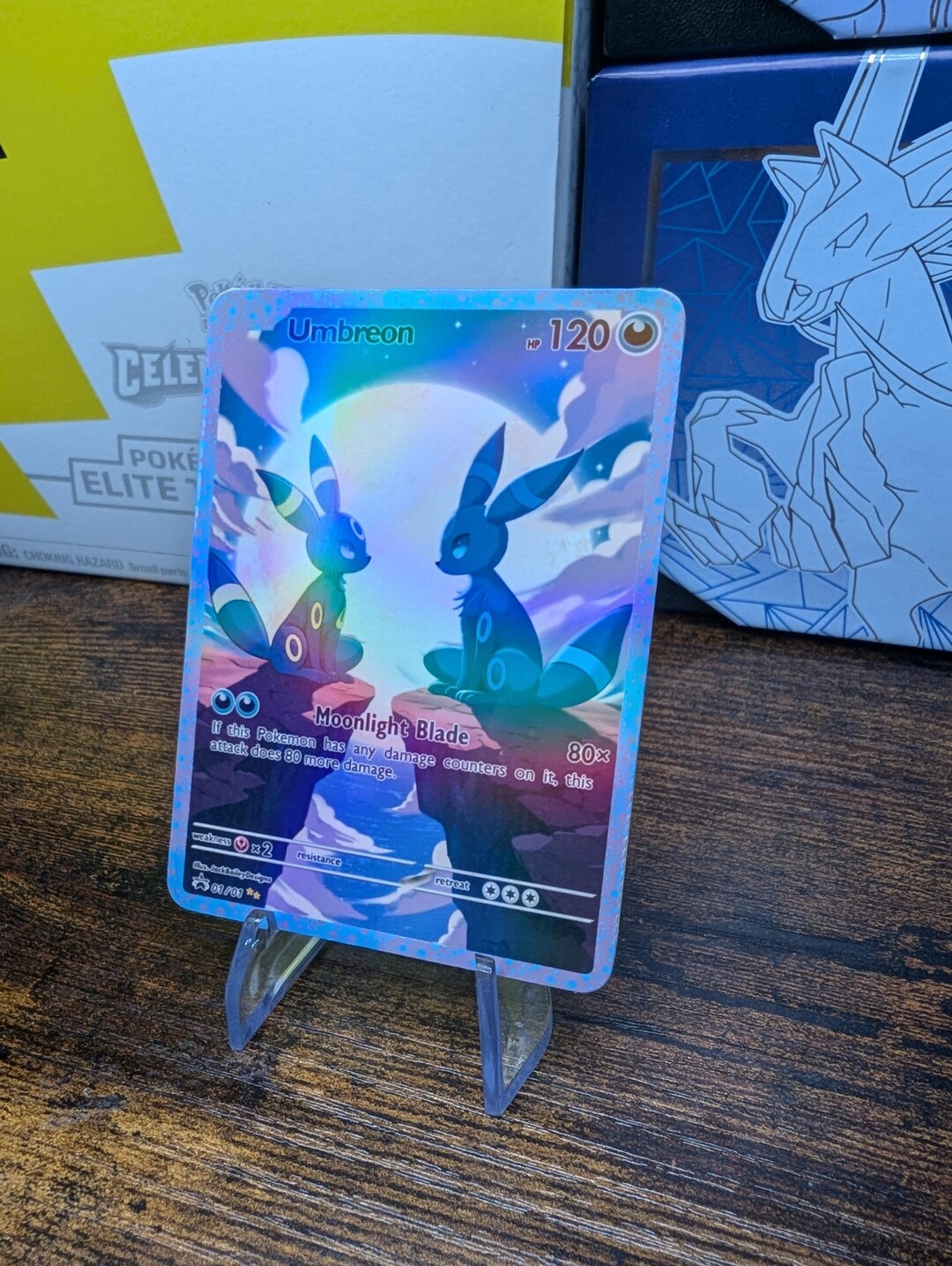 Custom Umbreon Pokémon Card - Etsy