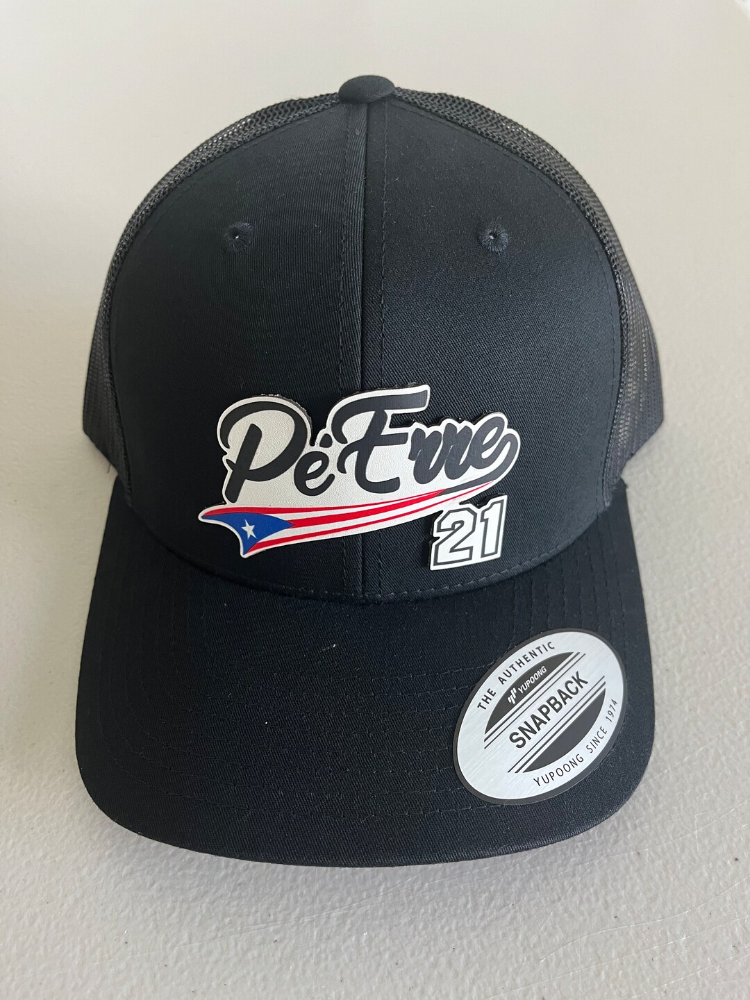 Puerto Rico Cap Leather Patch Pe Erre - Etsy