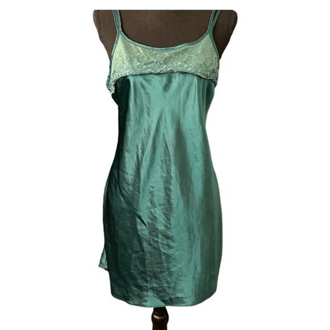 Vintage California Dynasty Emerald Green Chemise - Etsy