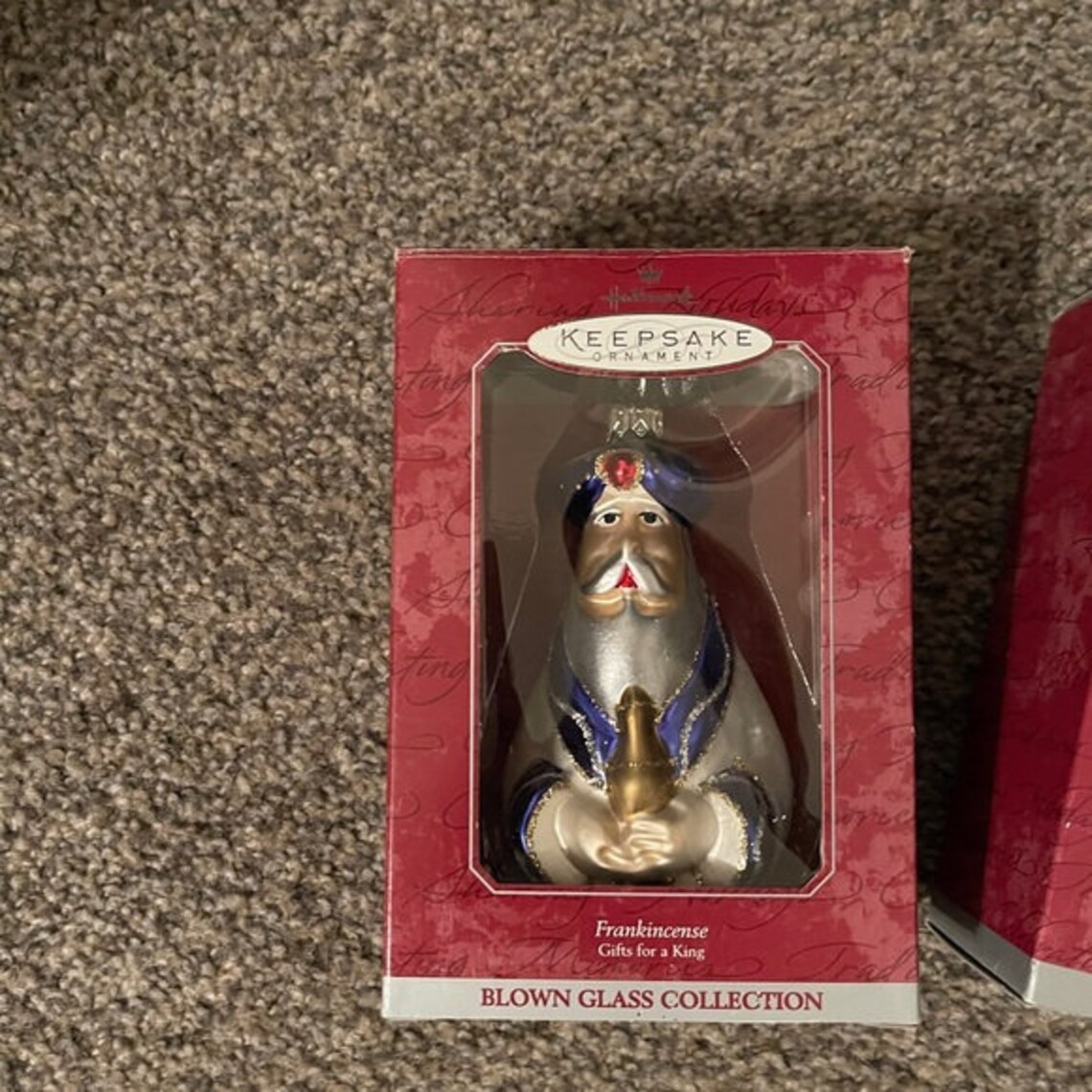 Vintage 1998 Hallmark Hand Blown Glass Ornaments Three Wise Men Set Etsy Uk