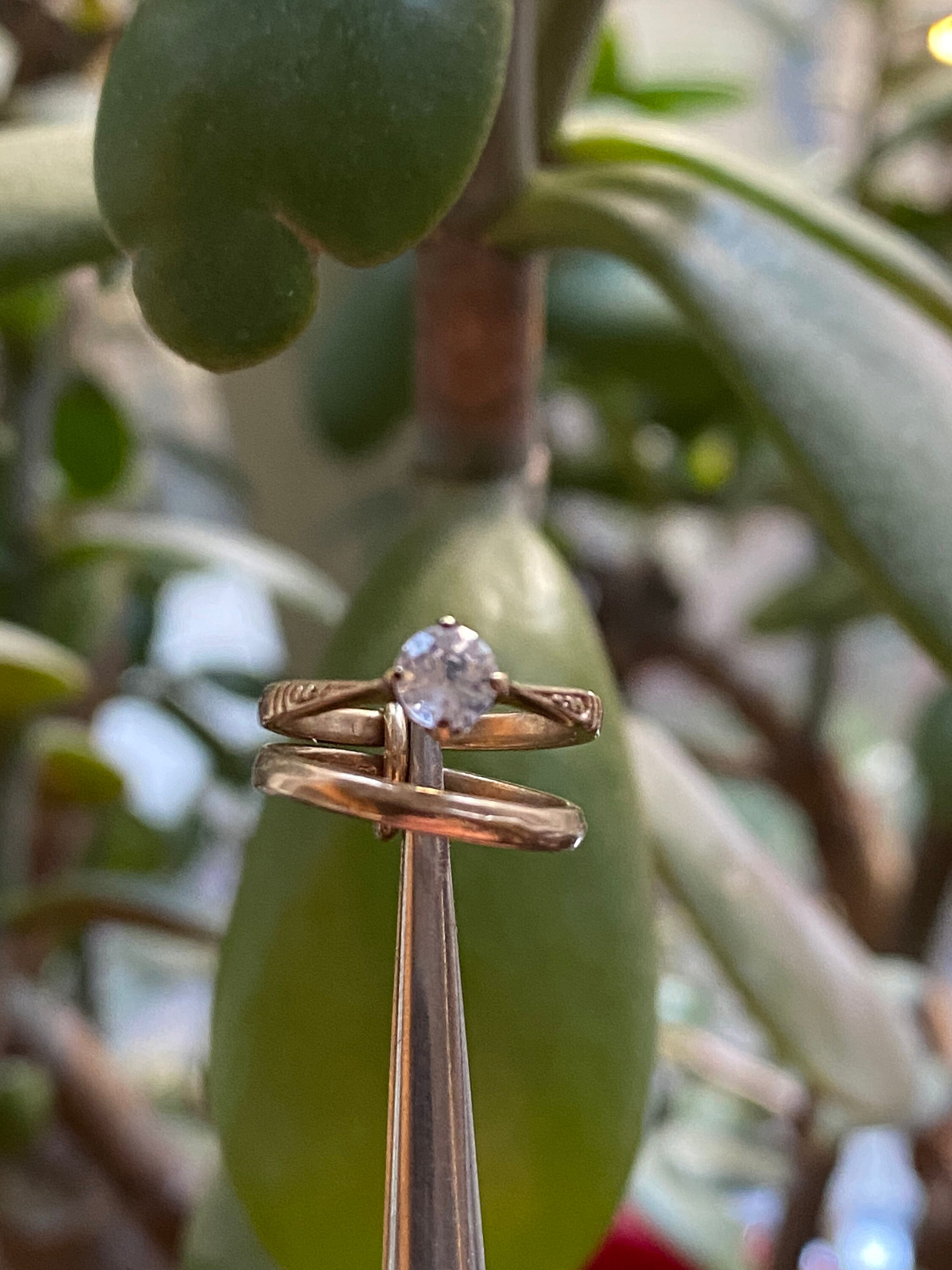 Charm Wedding Rings Set 9ct Yellow Gold. Etsy