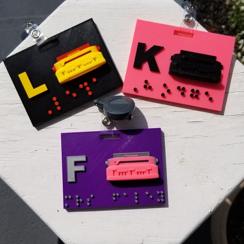 Tactile Braille Name Badges - Etsy UK