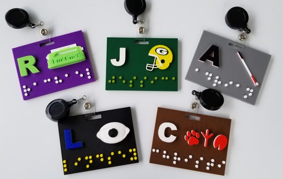 Tactile Braille Name Badges | Etsy UK