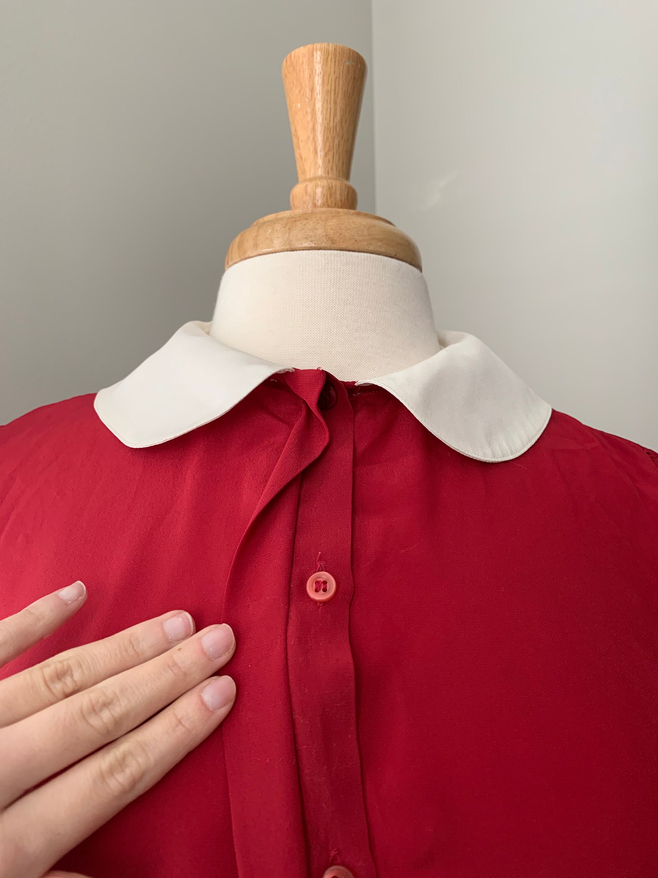 Vintage 1920s Peter Pan Collar Blouse - Etsy