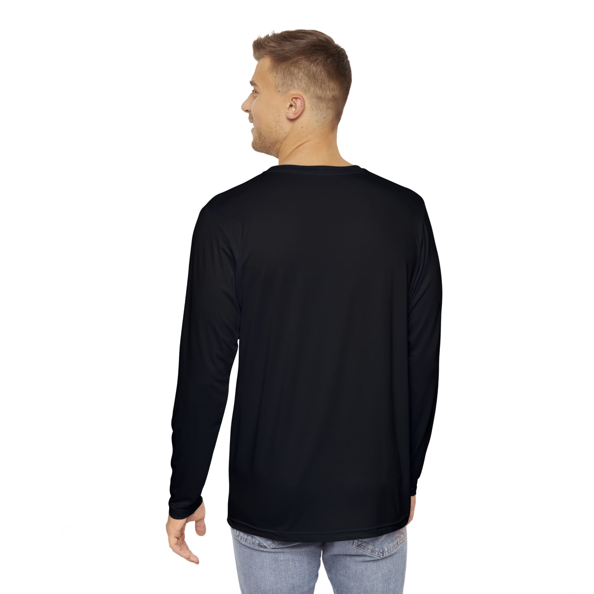 HALLOWEEN SCARY GHOUL Men's Soft Comfort Long Sleeve Shirt Featuring ...