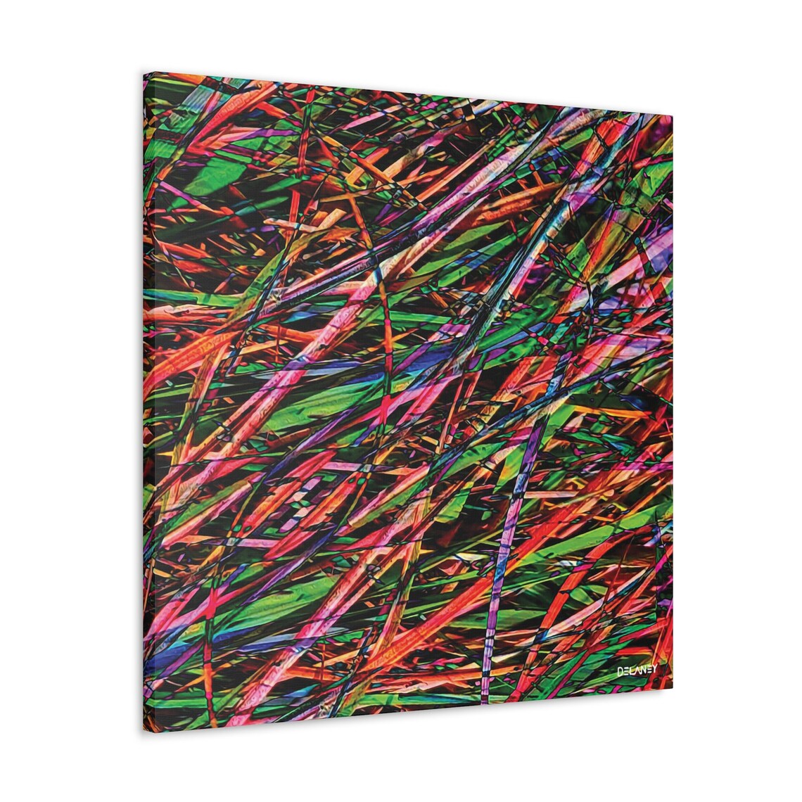 MIGHTY WIND Contemporary Colorful Modern Abstract Art Digital Print on ...