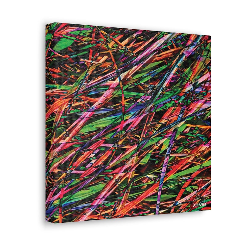 MIGHTY WIND Contemporary Colorful Modern Abstract Art Digital Print on ...