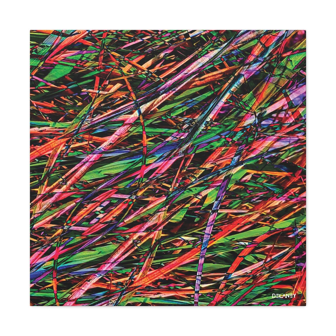 MIGHTY WIND Contemporary Colorful Modern Abstract Art Digital Print on ...