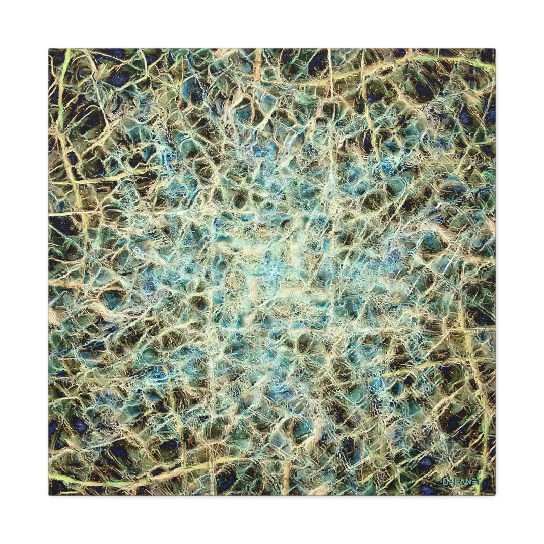 MYCELIAL Contemporary Abstract Fine Art Digital Print on 1.5 Inch Deep ...