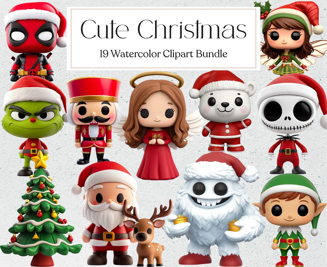 Cute Christmas Clipart, Christmas Characters Png, Christmas Toy ...