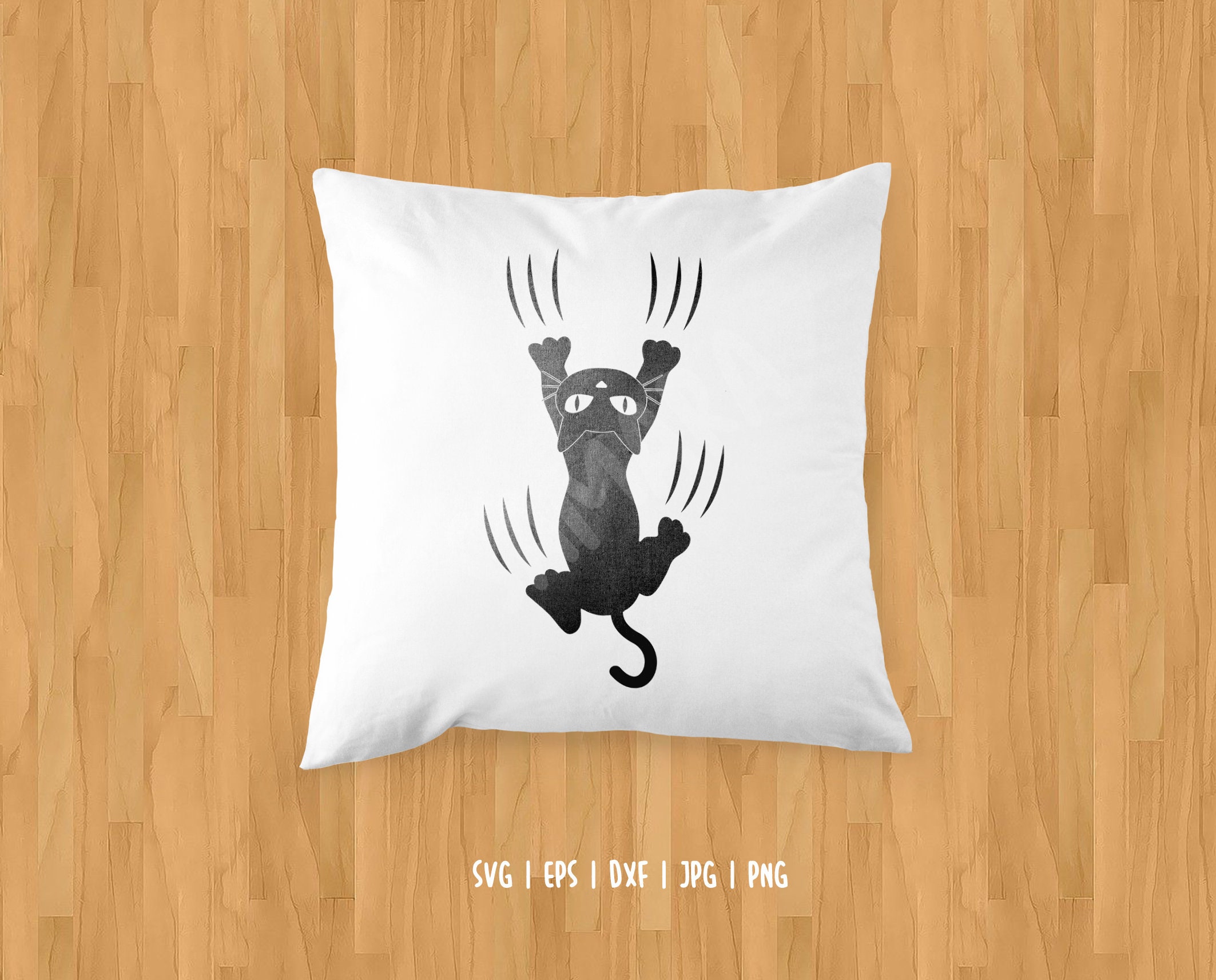 Fallin Cat SVG Cat SVG Cat Clipart Cat Silhouette Cat - Etsy