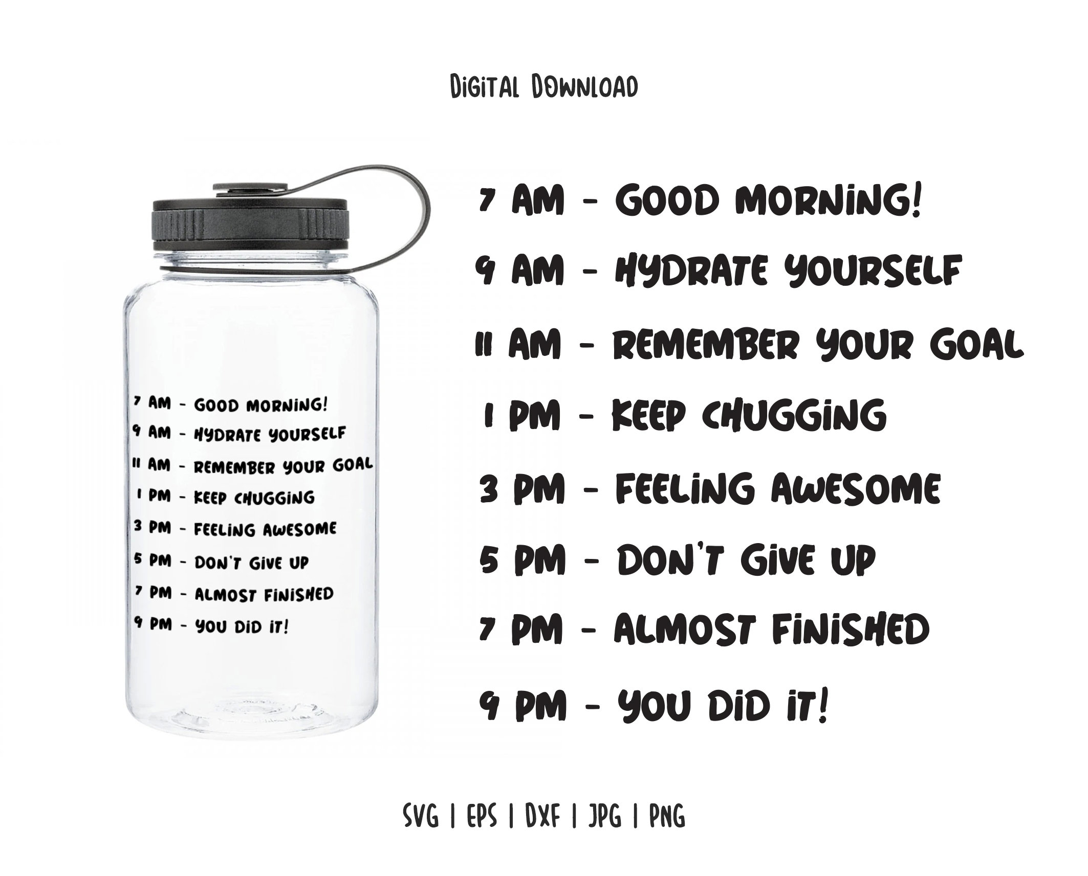 Motivation Fitness Workout SVG, Hydrate Yourself, Cricut Cut Files ...