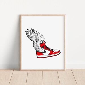 Winged Sneaker Svg, Sneaker Svg, Sneaker Clipart, Shoe With Wing Png ...