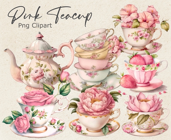 Vintage Teacup Clipart