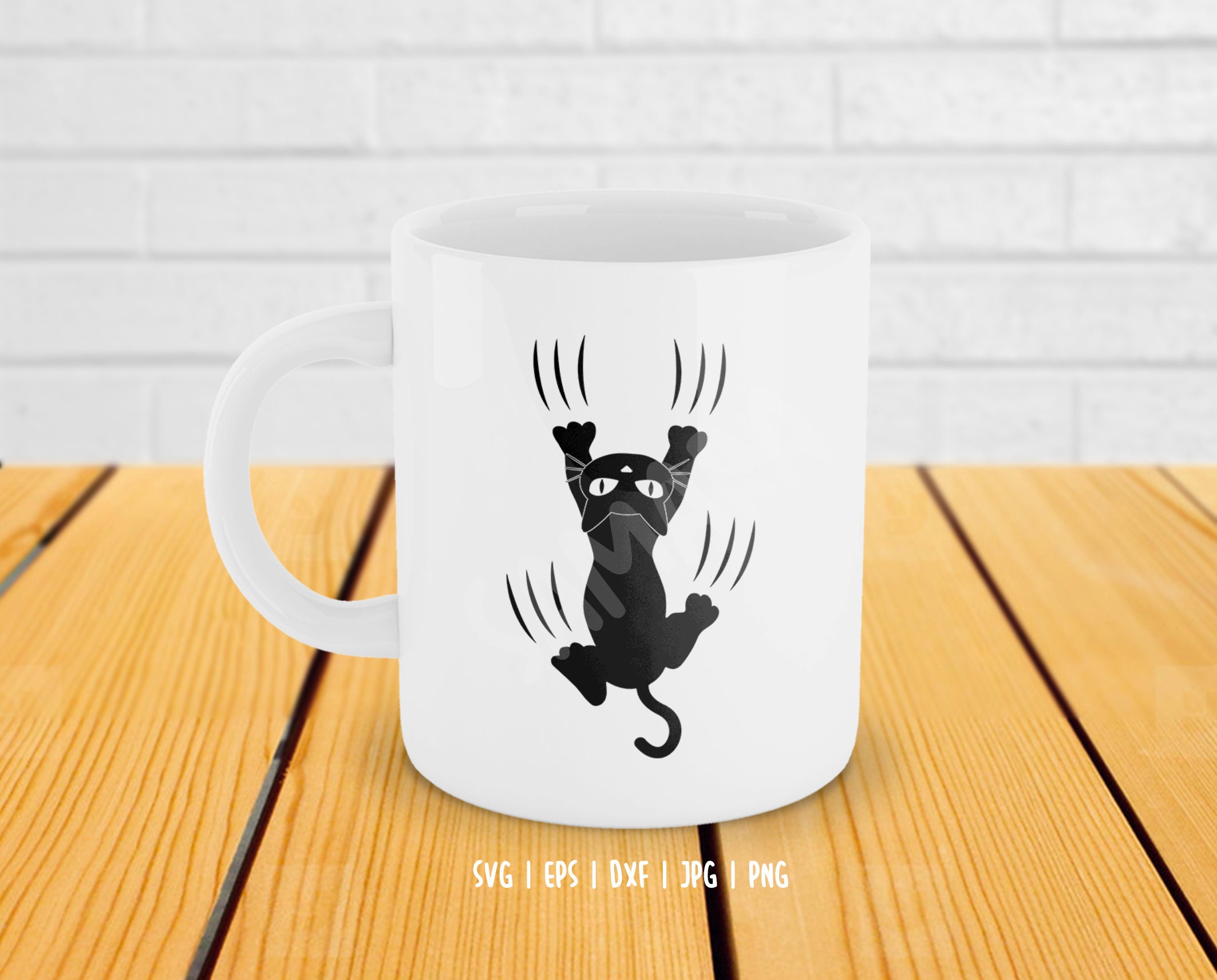 Fallin Cat SVG Cat SVG Cat Clipart Cat Silhouette Cat - Etsy