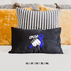 Crush Colon Cancertogether Svg, Colon Cancer Awareness, Cancer ...