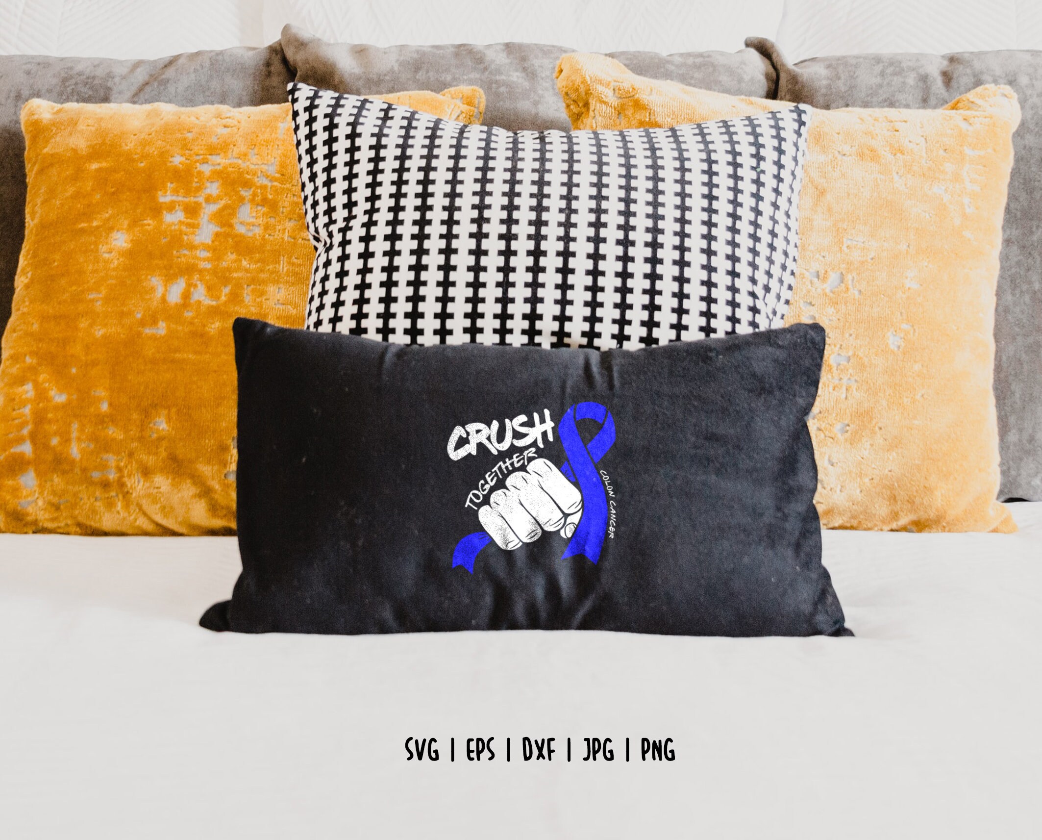 Crush Colon Cancertogether Svg, Colon Cancer Awareness, Cancer ...