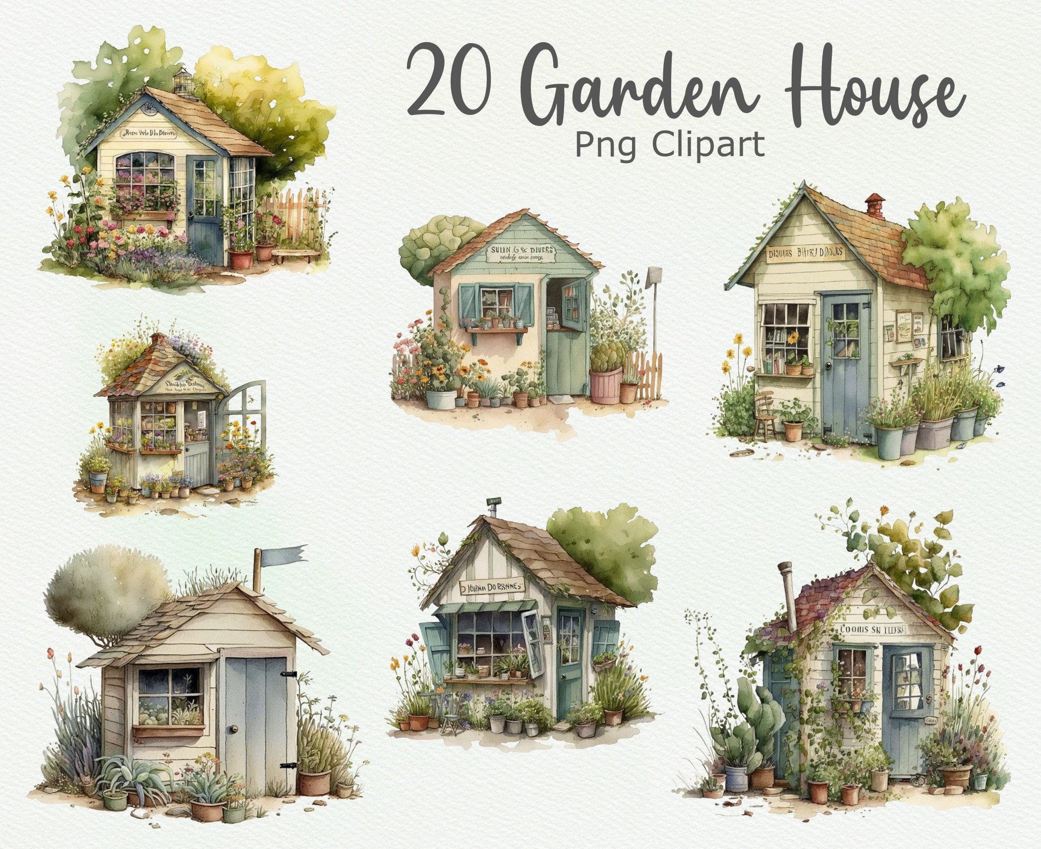 Clipart House Garden