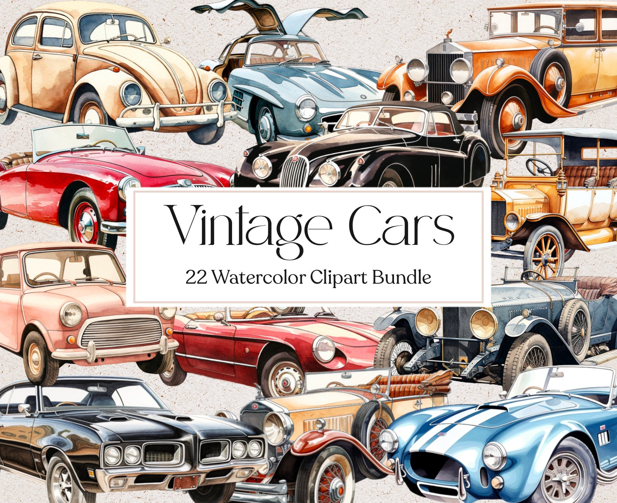Classic Car Vector Clipart Of Chains