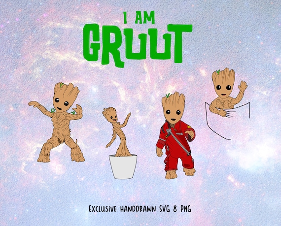 4 Bundle Baby Grut Svg Iam Gruut Svg Space Guardian Clipart - Etsy ...