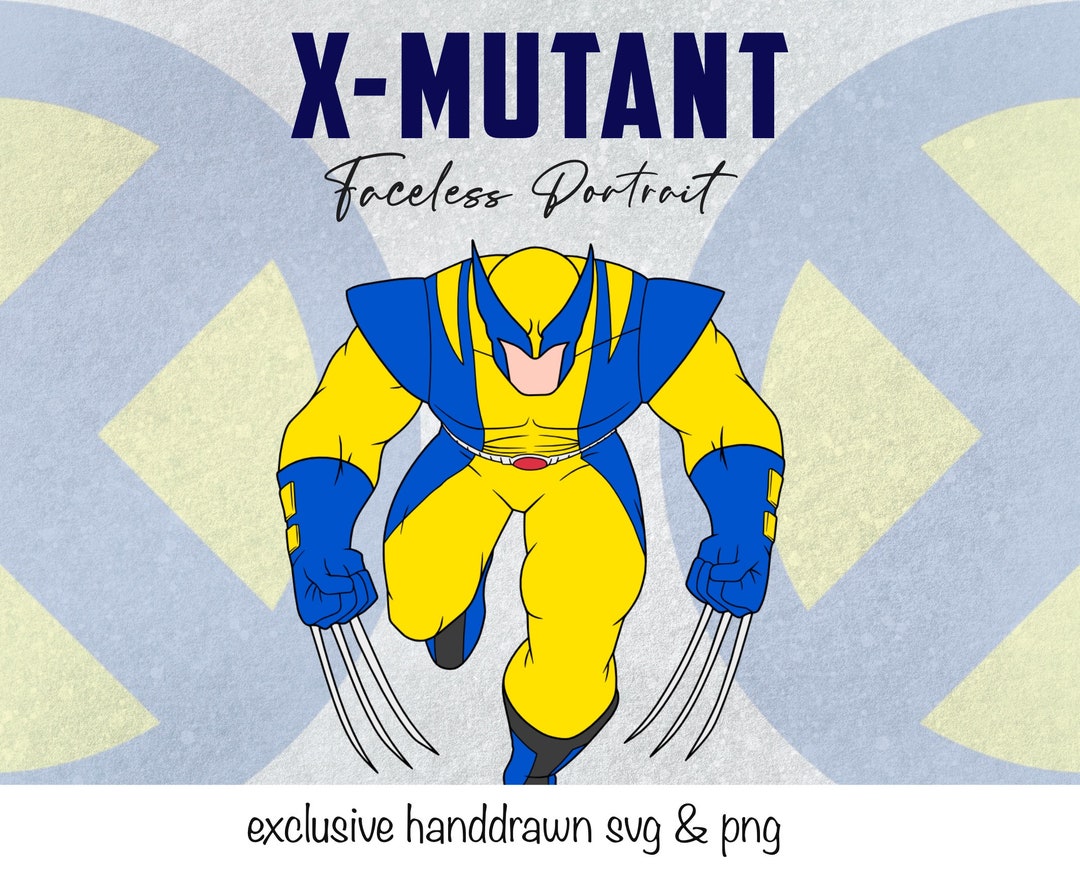 Faceless Potrait X-mutant Svg, Mutant Svg, X-hero Svg, Faceless Hero ...