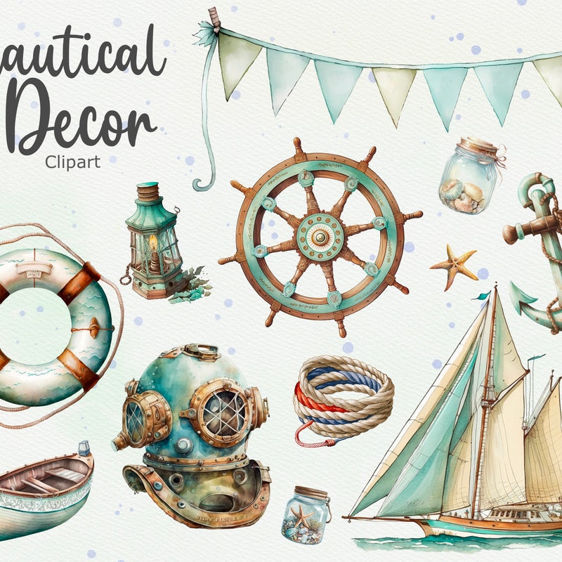 Nautical Clipart - Etsy