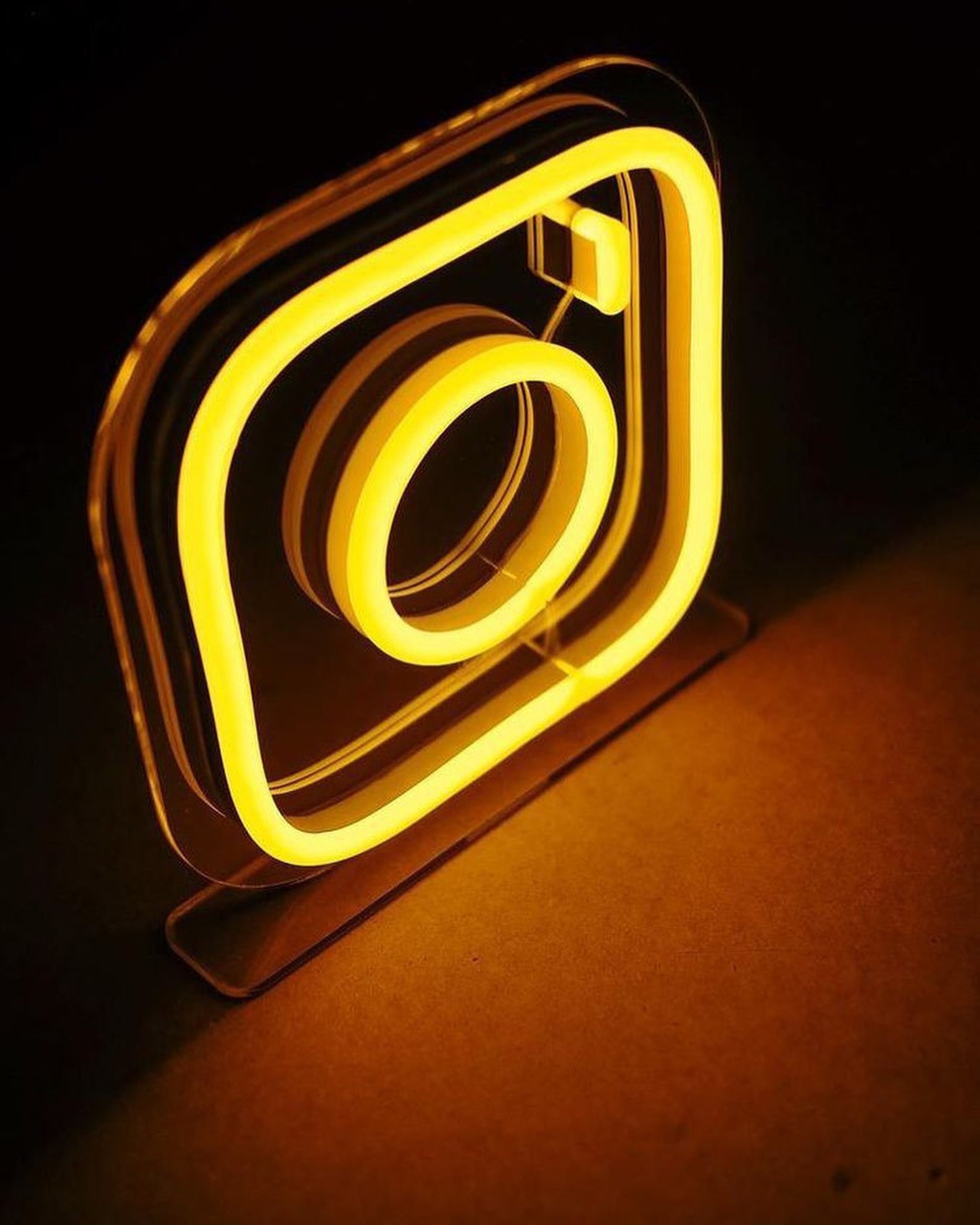 Instagram icon neon sign custom neon sign instagram LED neon | Etsy