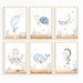 Under the Sea Nursery-sea Themed Nursery Decor-boy Room Wall Art-set of ...