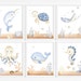 Under the Sea Nursery-sea Themed Nursery Decor-boy Room Wall Art-set of ...