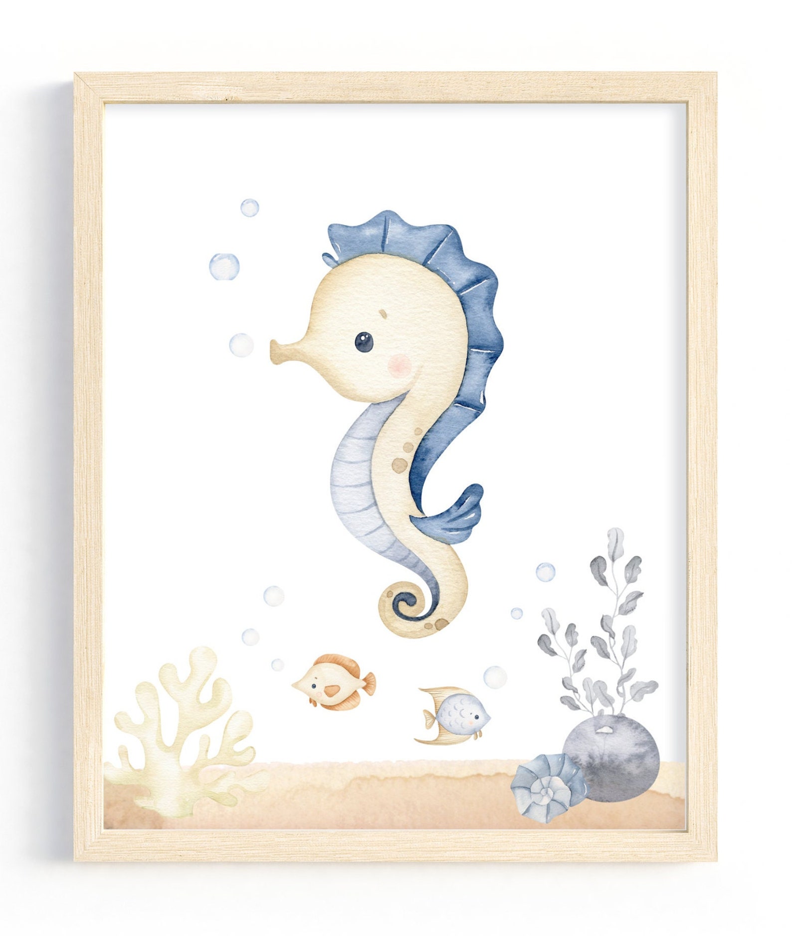 Under the Sea Nursery-sea Themed Nursery Decor-boy Room Wall Art-set of ...