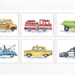 Set of 6 City Transportation Posters- Transport Nursery for Boys ...