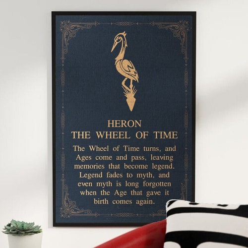 The Wheel of Time the Wheel of Time Gifts Heron Man Cave - Etsy
