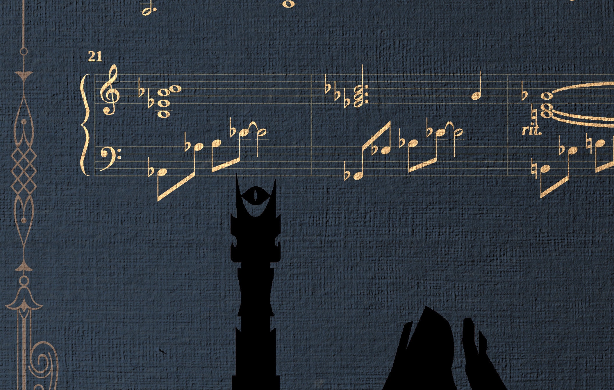 The Lord of the Ring, Howard Shore Print, Howard Shore, Music Sheet ...