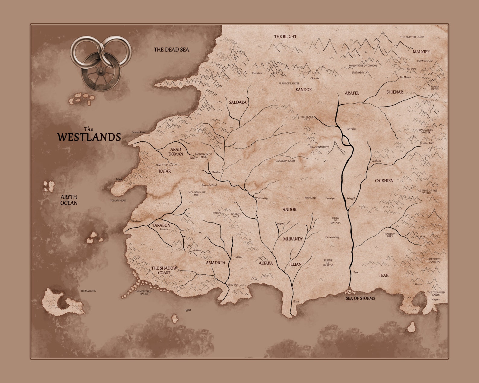 The Wheel of Time Map, the Wheel of Time Gifts, Man Cave Decor, the ...