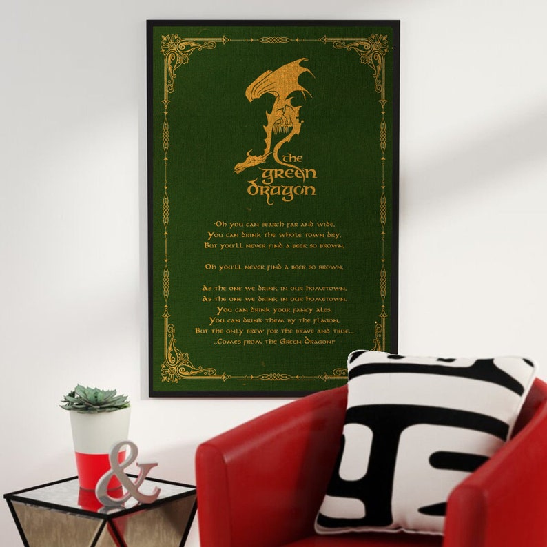 The Lord of the Ring, Shire Print, Shire Art, Gift for Her, Middle ...